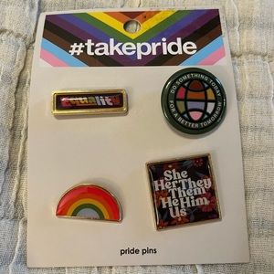 Target | Jewelry | Pride Lgbtq Be Kind 4 Piece Pin Set New Rainbow ...